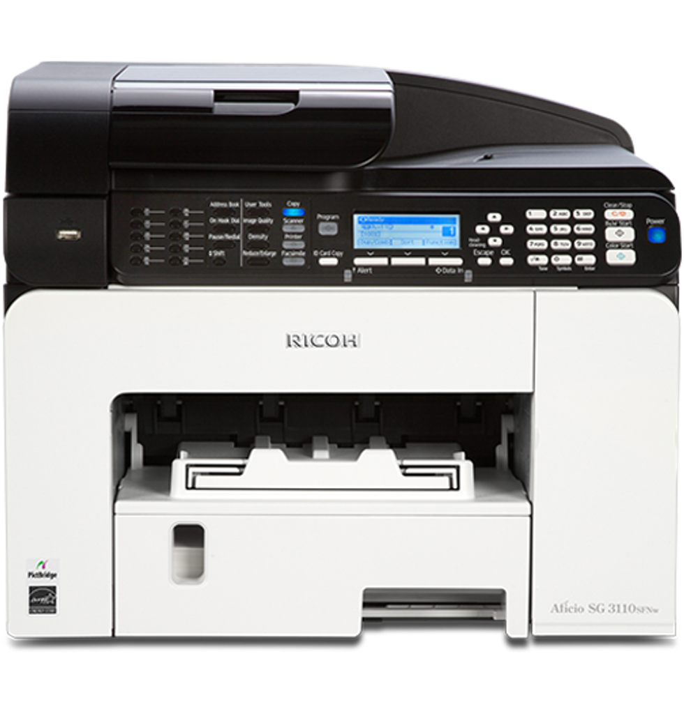 SG 3110SFNw Color GELJET™ Multifunction Inkjet Printer | Ricoh Latin ...
